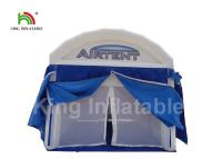 China UV Proof Blue Advertising Inflatable Event Tent Commercial Grade Customized Size for sale