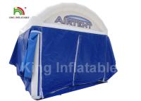 China UV Proof Blue Advertising Inflatable Event Tent Commercial Grade Customized Size for sale