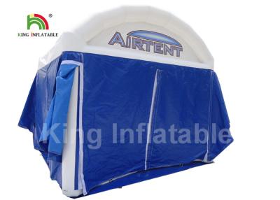 China UV Proof Blue Advertising Inflatable Event Tent Commercial Grade Customized Size for sale