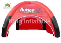China Airtight Black And Red Inflatable Event Tent For Advertising / Exhibition / Tourist for sale