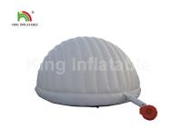 China 5m PVC Tarpaulin Portable Inflatable Event Tent / 4~ 6 people Half Air Dome Tent for sale
