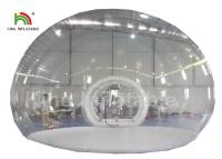 China 6m Diameter Transparent Inflatable Bubble Tent With Tunnel For Outdoor Camping Rent for sale