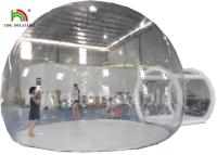China 6m Diameter Transparent Inflatable Bubble Tent With Tunnel For Outdoor Camping Rent for sale