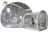 China 6m Diameter Transparent Inflatable Bubble Tent With Tunnel For Outdoor Camping Rent for sale