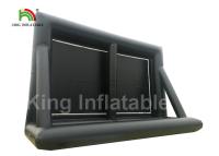 China CE Custom Black PVC 10m Inflatable Projector Screen, Inflatable Outdoor Movie Screen for sale