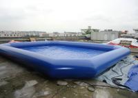 China Mobile portable large inflatable swimming pools with Customized color , Soft PVC Material for sale
