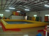China 0.6mm - 0.9mm PVC Large inflatable swimming pools for kids and adult water games for sale