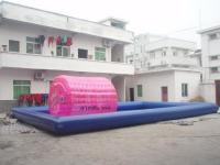 China Commercial Inflatable Swimming Pools with Water Roller and Water Balls 0.9mm PVC Tarpaulin for sale