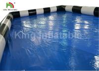 China Commercial Blue Inflatable Swimming Pool For Adults Fun With CE Blower for sale