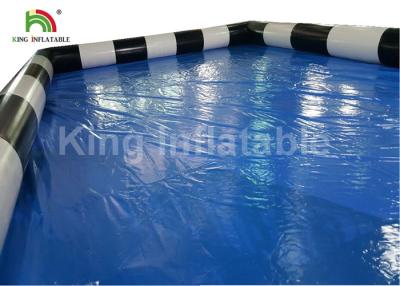 China Commercial Blue Inflatable Swimming Pool For Adults Fun With CE Blower for sale