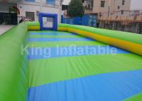 China Commercial Grade Inflatable Sports Games For Children / 12 * 6m Inflatable Soccer Field for sale