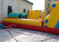 China Giant Commercial Inflatable Obstacle Course with slide / Inflatable Tunnel 10x4m for sale