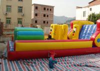 China Giant Commercial Inflatable Obstacle Course with slide / Inflatable Tunnel 10x4m for sale