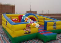 China Kids Play Games Inflatable Playground / Fun City with 0.45mm - 0.55mm PVC tarpaulin for sale