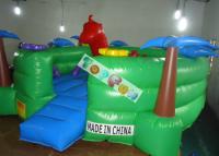 China 0.45mm PVC Tarpaulin Inflatable Amusement Park Turtle Playground With Slide And Tunnels for sale