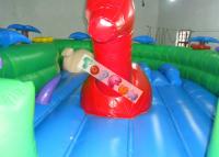 China 0.45mm PVC Tarpaulin Inflatable Amusement Park Turtle Playground With Slide And Tunnels for sale