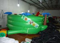 China 0.45mm PVC Tarpaulin Inflatable Amusement Park Turtle Playground With Slide And Tunnels for sale