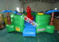 China 0.45mm PVC Tarpaulin Inflatable Amusement Park Turtle Playground With Slide And Tunnels for sale