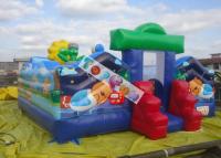 China Commercial Inflatable Amusement Park / Zoo Jumping Castle 7x7m 0.55mm PVC Tarpaulin for sale