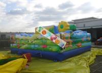 China Commercial Inflatable Amusement Park / Zoo Jumping Castle 7x7m 0.55mm PVC Tarpaulin for sale