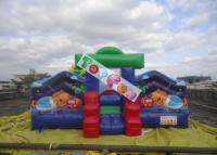 China Commercial Inflatable Amusement Park / Zoo Jumping Castle 7x7m 0.55mm PVC Tarpaulin for sale