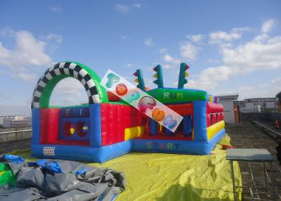 China Kids Inlfatable Amusement Parks Inflatable Run Chasing Race Fun City / Durable And Safety for sale