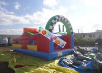 China Kids Inlfatable Amusement Parks Inflatable Run Chasing Race Fun City / Durable And Safety for sale