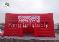 China Double Layer Red Square Inflatable Event Tent With PVC Material Eco Friendly for sale