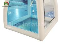 China Mini Blue Transparent 5.58ft Inflatable Event Tent For Outdoor Camping for sale