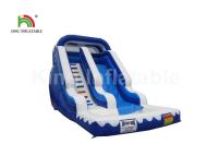 China Custom White 6 * 4m Big Inflatable Water Pool Slide For Commercial for sale