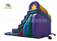 China Plato PVC Double Inflatable Water Slide With Swimming Pool 1 Year Warranty for sale