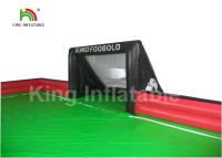 China Portable Red Green Inflatable Sports Games / 25 * 10m Inflatable Football Court for sale