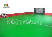 China Portable Red Green Inflatable Sports Games / 25 * 10m Inflatable Football Court for sale