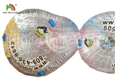 China 1.0mm PVC / TPU Inflatable Water Rolling Wheel Toy For Adults Entertainment for sale