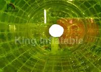 China Customized Commercial Green Blow Up Water Toys / Inflatable Water Roller For Lake for sale