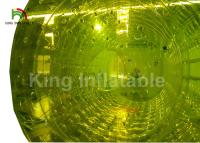 China Customized Commercial Green Blow Up Water Toys / Inflatable Water Roller For Lake for sale