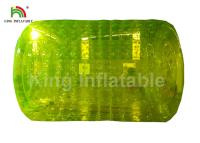 China Customized Commercial Green Blow Up Water Toys / Inflatable Water Roller For Lake for sale