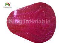 China 2.4m Diameter Adults Pink Inflatable Water Zorb Roller PVC Water Toy For Amusement for sale