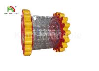 China PVC Colorful Customized Inflatable Water Rolling Ball Sport Game Toy For Water Park for sale