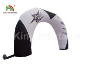 China 4.5mH PVC Tarpaulin White Inflatable Race Arch Entrance For Advertising for sale