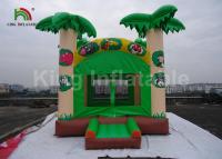 China 5x4.5m Green Coconut Tree Kids Inflatable Jumping Castle / Blow Up Bounce House for sale