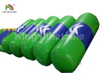 China Air Tight Colorful Green Combo Floating Inflatable Water Parks For Beach Sea 12 Months Warranty for sale