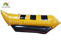 China Commercial Grade Yellow 3 Seats Inflatable Fly Fishing Boats / Banana Boat Towable for sale