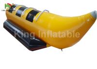 China Commercial Grade Yellow 3 Seats Inflatable Fly Fishing Boats / Banana Boat Towable for sale