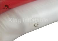 China Airtight Outdoor Pink / White Inflatable Yacht Slide Water Toy With Customized Logo for sale