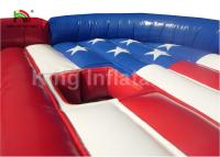 China Adults Red Round Balance Inflatable Sports Games With Fighting Cow for sale