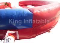 China Adults Red Round Balance Inflatable Sports Games With Fighting Cow for sale