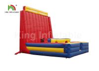 China Commercial Outdoor Inflatable Sports Games / Bouncer Rock Climbing Wall for sale