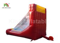 China Red Triple Basketball Hoop Shoot Inflatable Sports Games For Rent Fire - Retardant for sale
