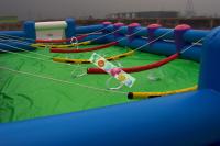 China Playground Large Inflatable Football Game /  Inflatable Soccer Field For Rental Business for sale